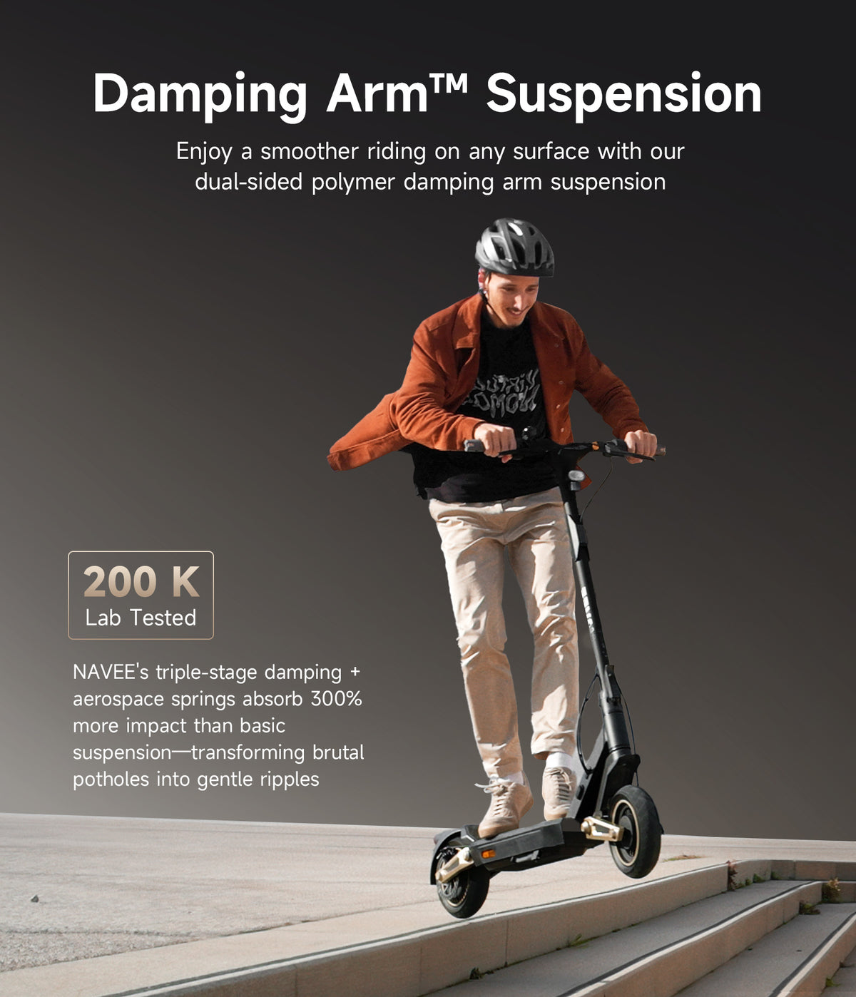 NAVEE ST3 Pro Electric Scooter – 46.6 mi Range & 24.9 mph Top Speed ...