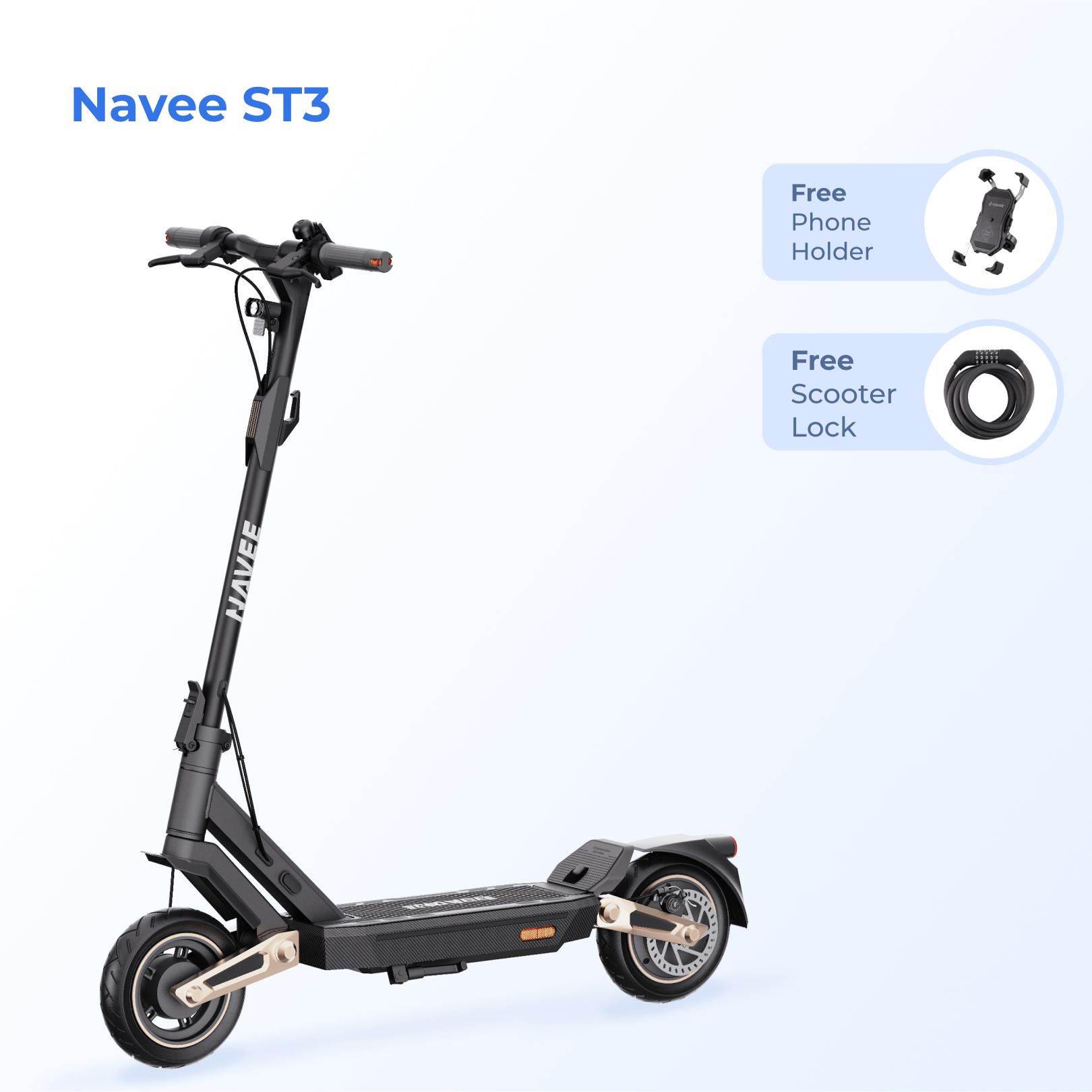 NAVEE ST3 Electric Scooter – 37.3 mi Range & 24.9 mph Speed – NAVEE ...